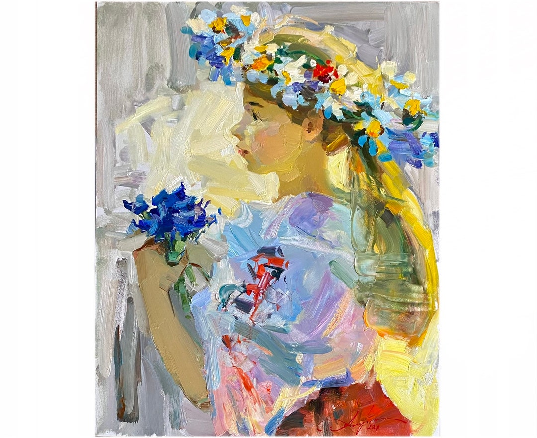 Ukrainian Portrait, Original Painting, Portrait Painting, Woman ...