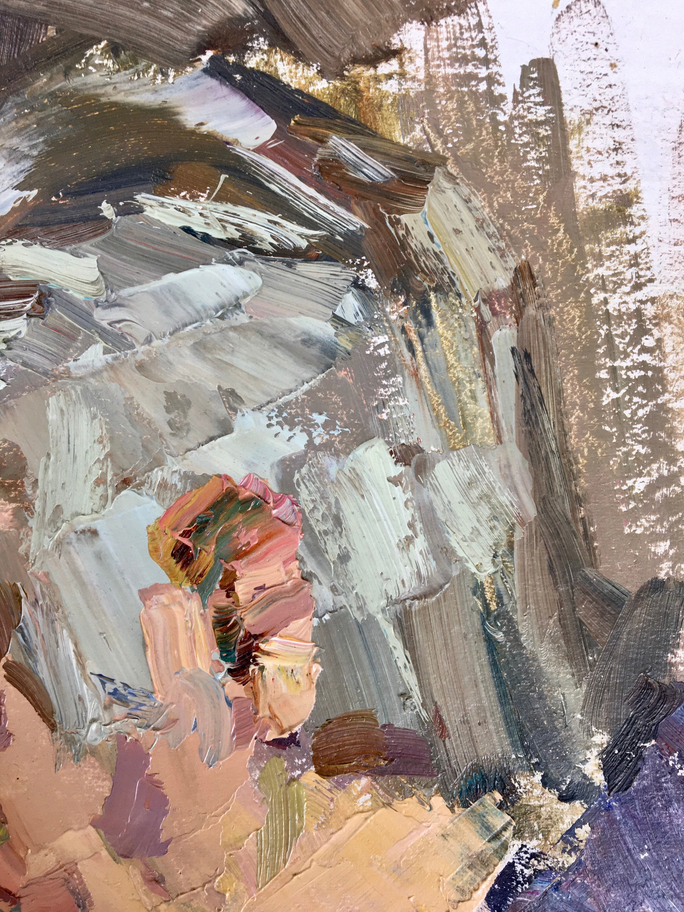 Man Portrait Impressionist Original oil Painting Father | Etsy