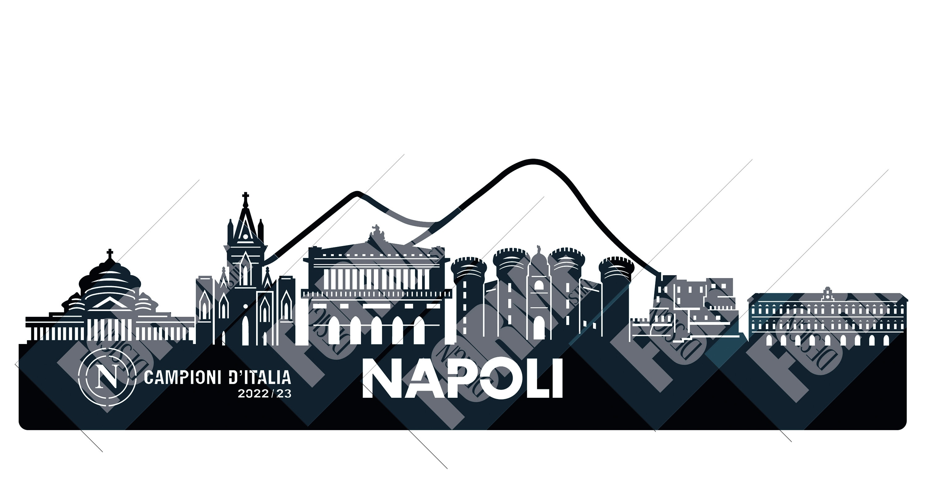 Nápoles Skyline vector, silueta, Svg, Dxf, Eps, AI, Skyline Clipart ...