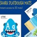 Shark Play Dough Mats, Digital Download - Etsy
