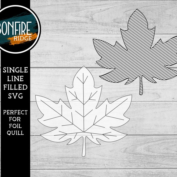 Maple Leaf Line Art - Etsy