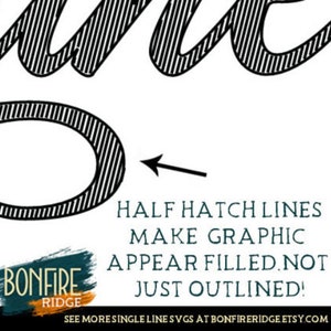 Foil Quill Filled SVG Single Line Bloom Where Planted Graphic - Etsy