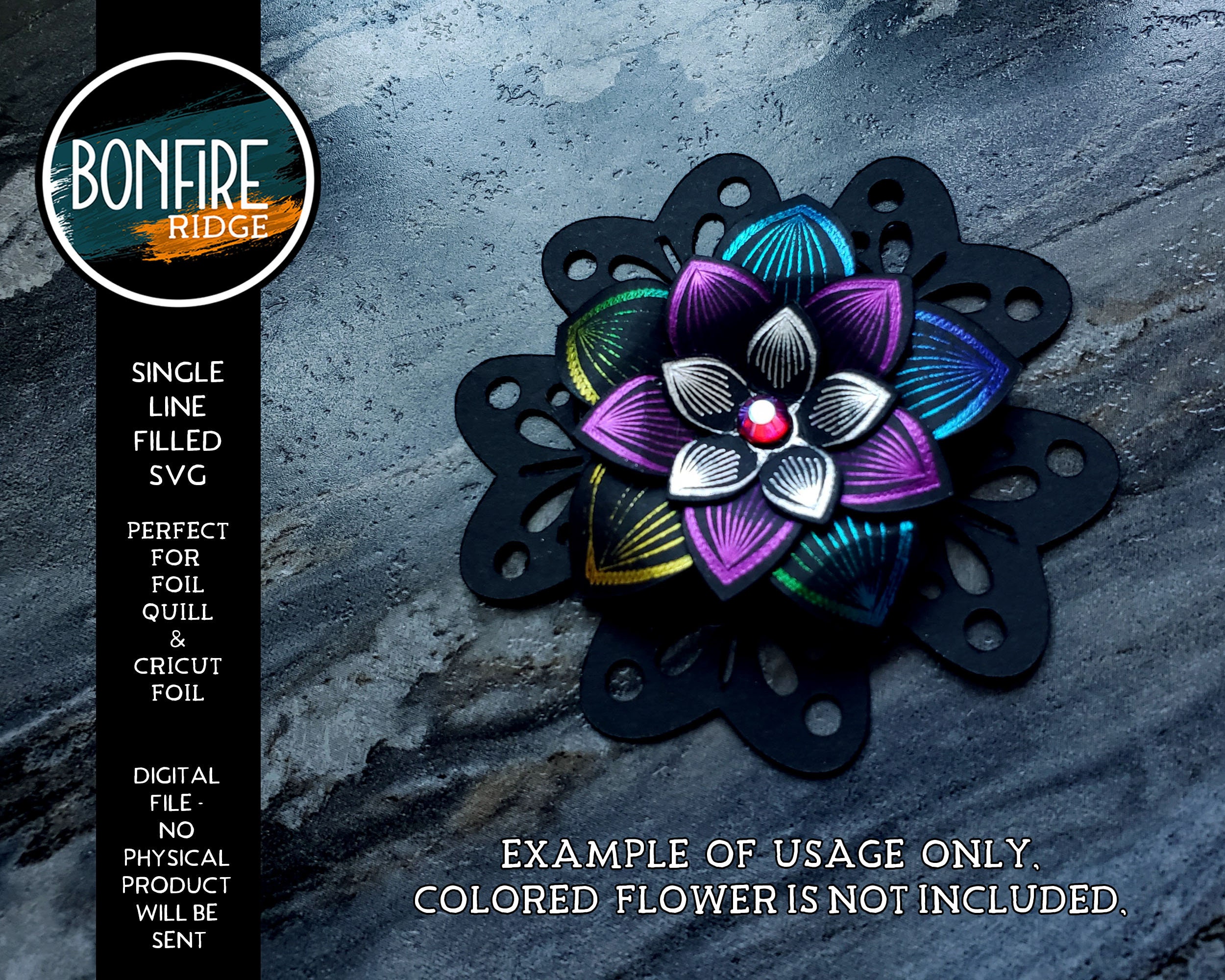 3D Filigree Flower SVG Cut Cricut Silhouette - Etsy