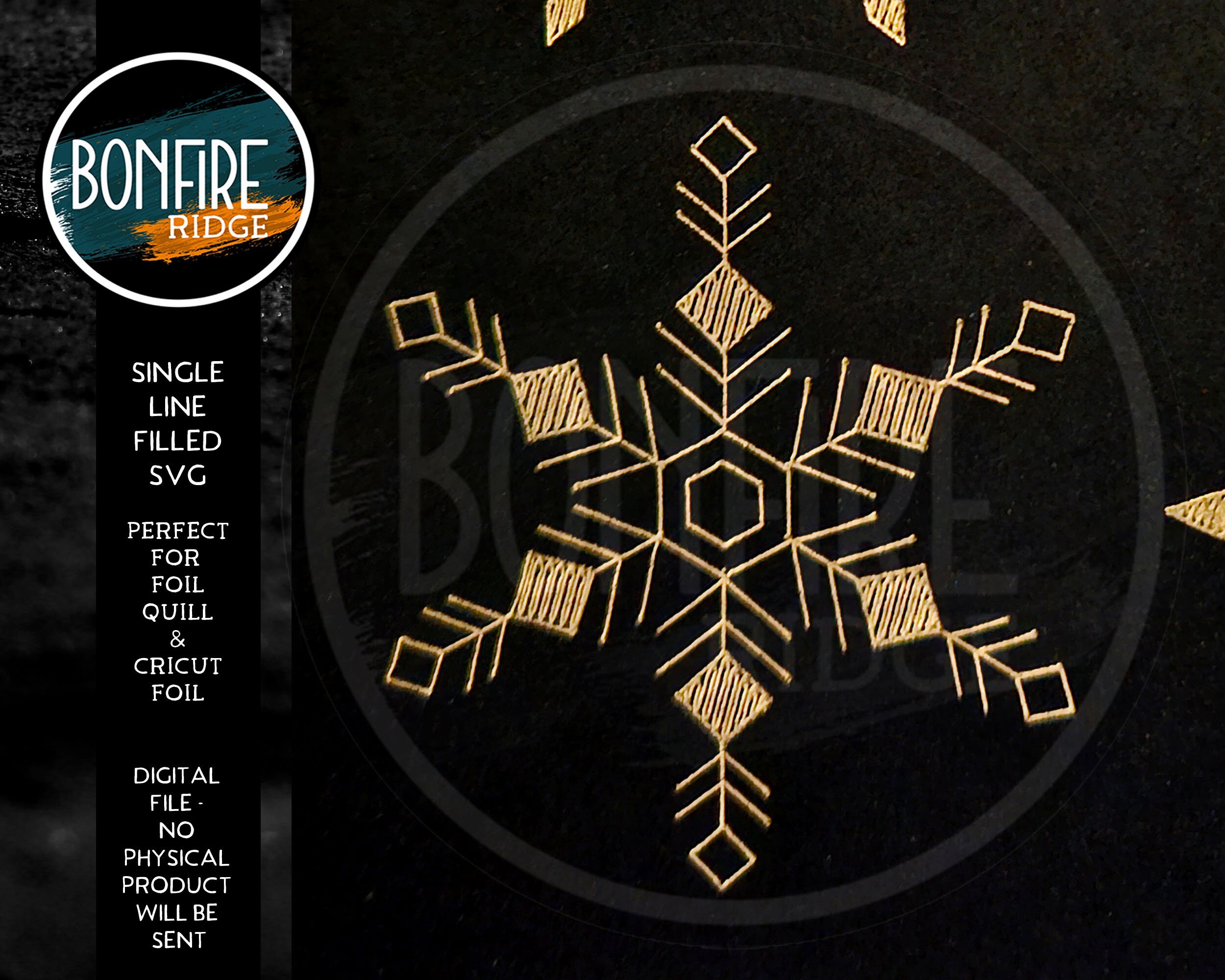 Single Line Snowflake SVG Bundle - Etsy