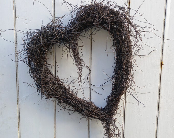 Natural Willow Wreath: Twig Wreath/halloween Wreath/samhain Decor ...
