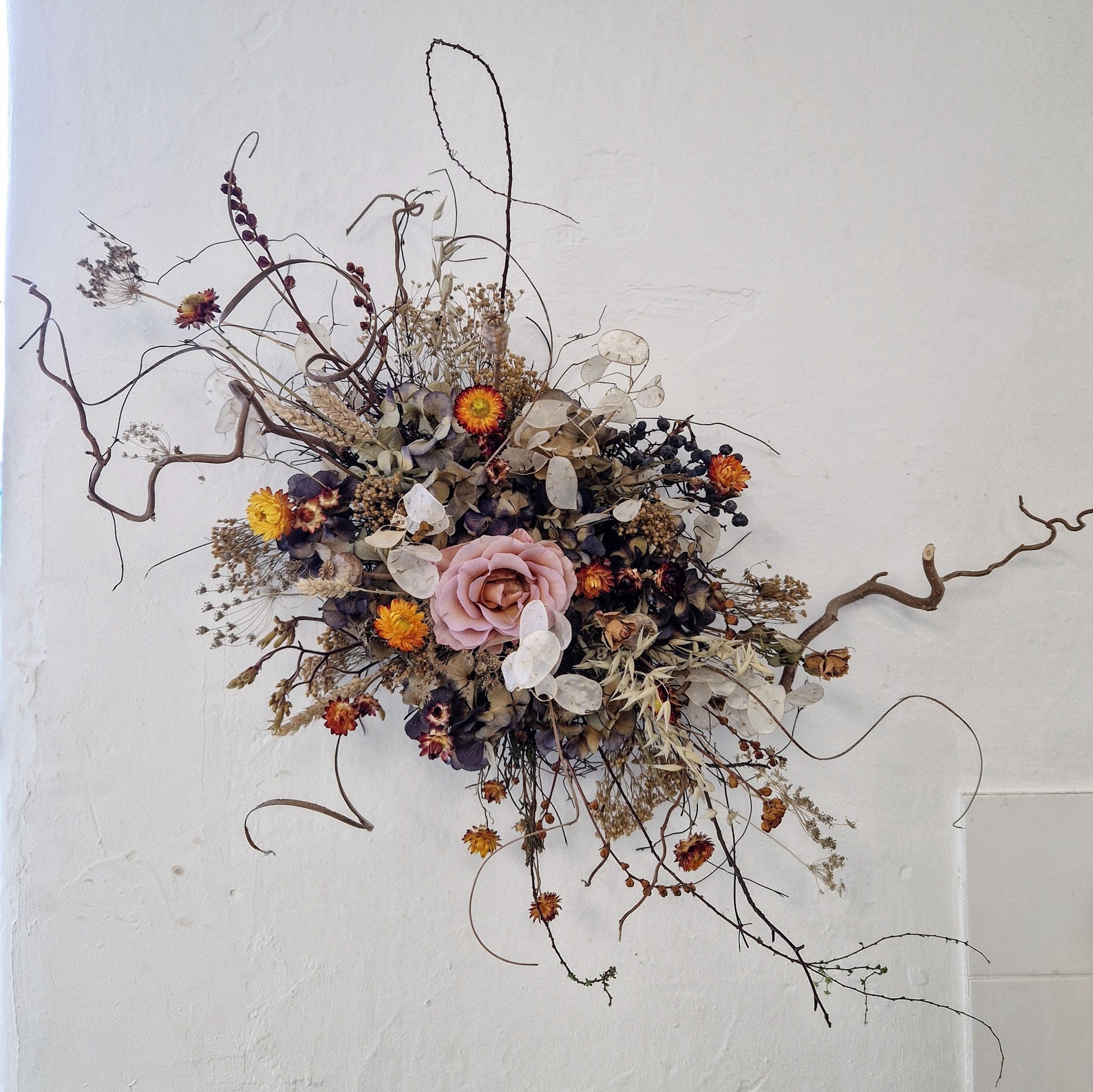 SEE DESCRIPTION Dried Flower Installation: Bespoke Floral Installation ...