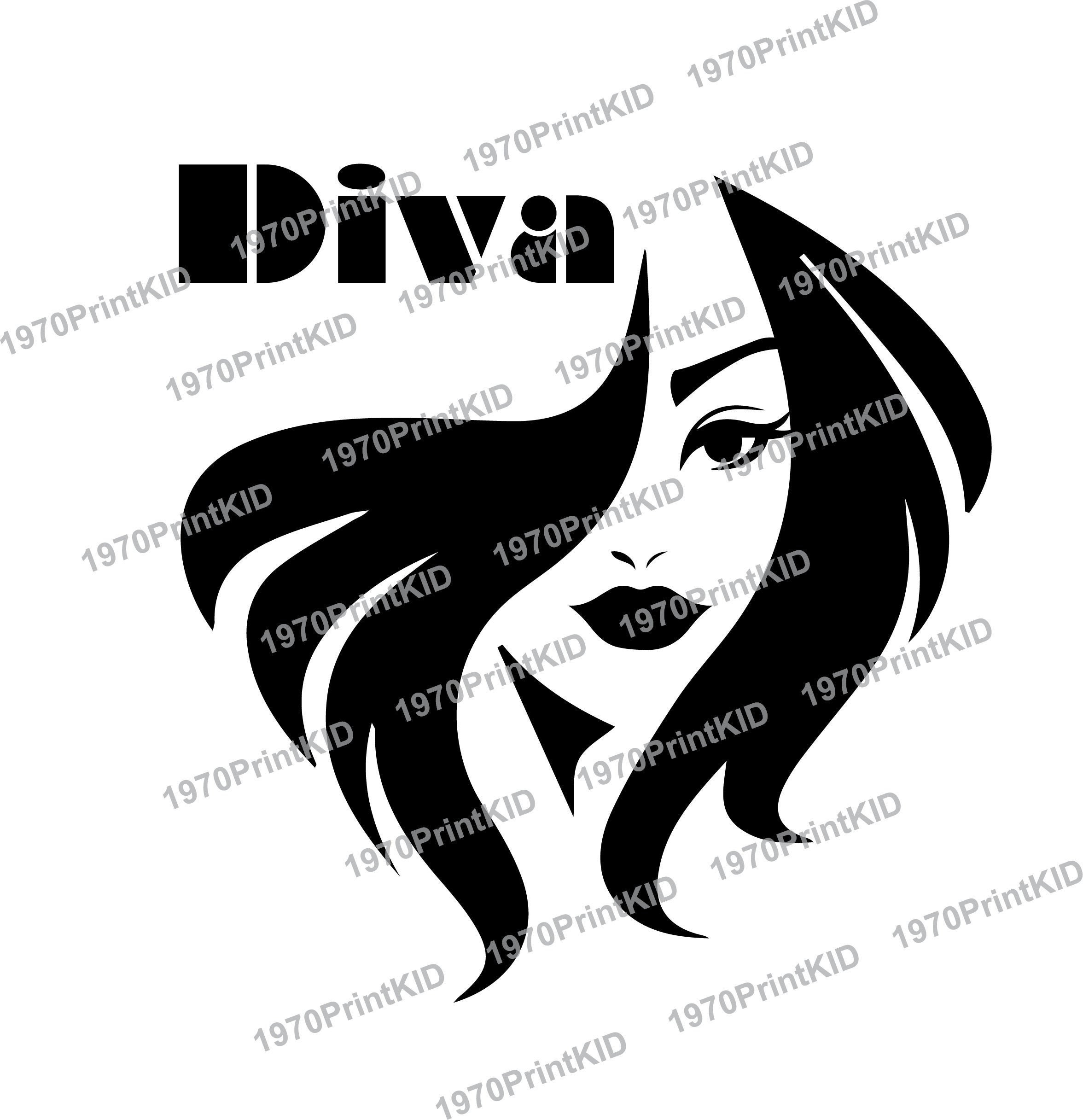 Female Diva Svg/png/jpeg Digital Download Only - Etsy