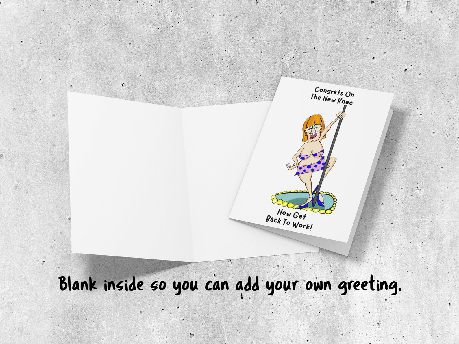 Digital Download New Knee Joint Greeting Card Printable at Home ...