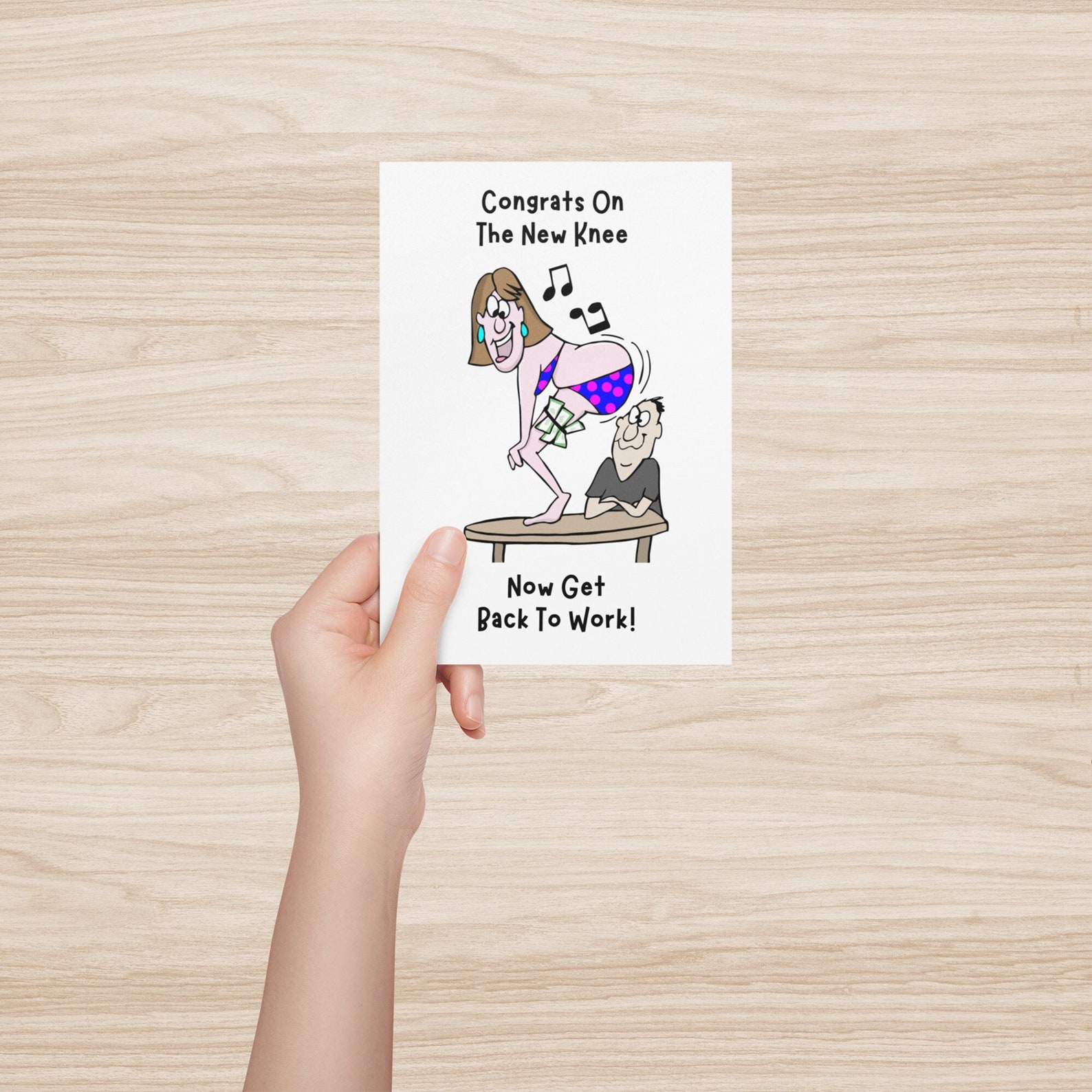Digital Download New Knee Joint Greeting Card Printable at Home ...