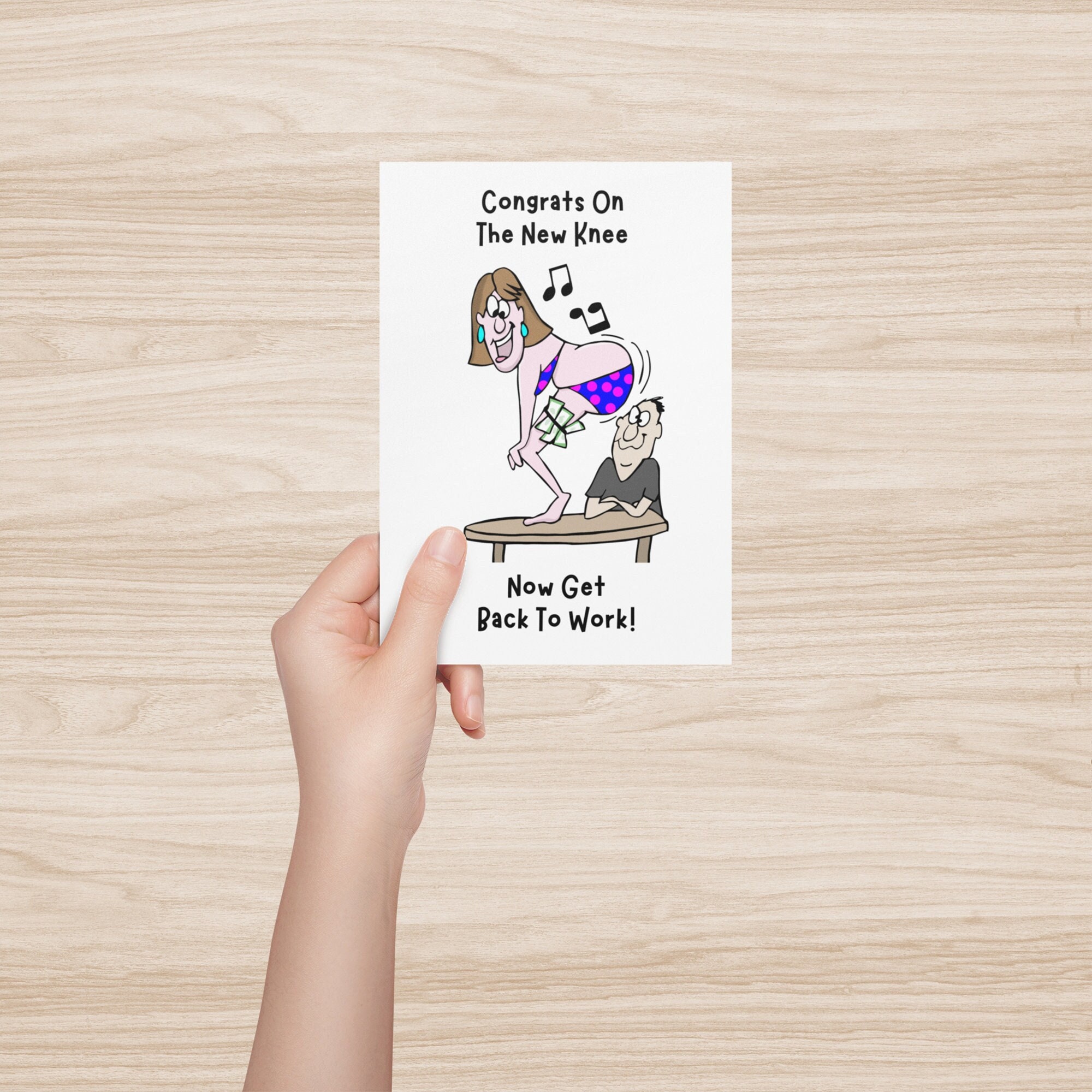 Digital Download New Knee Joint Greeting Card Printable at Home ...