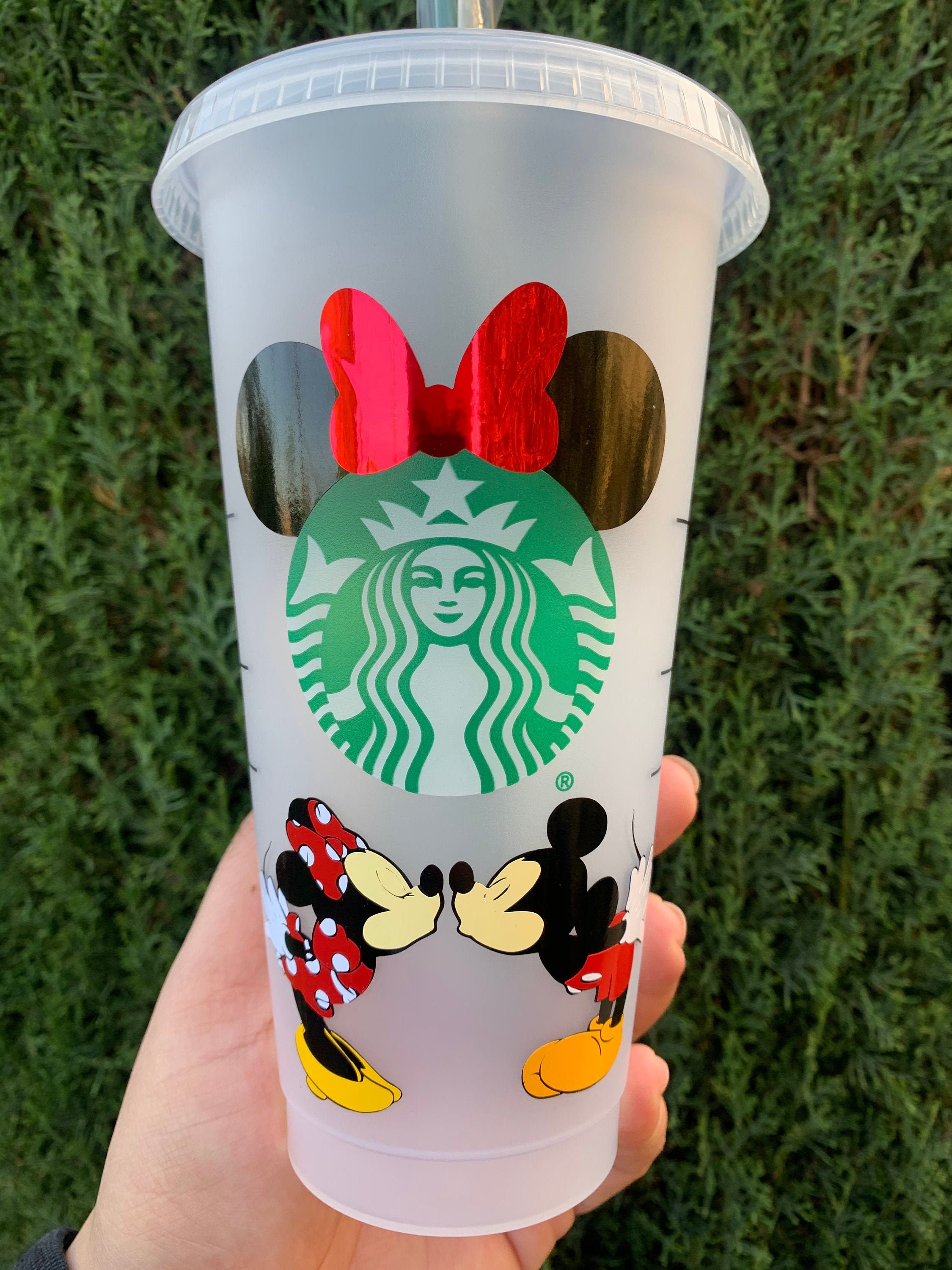 Home & Living Minnie Mouse Cup Disney Inspired Minnie Mouse Starbucks ...