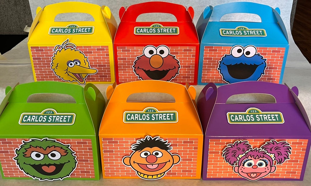 Sesame Street Party Favors Treat Boxes Set of 6 Birthday - Etsy Canada