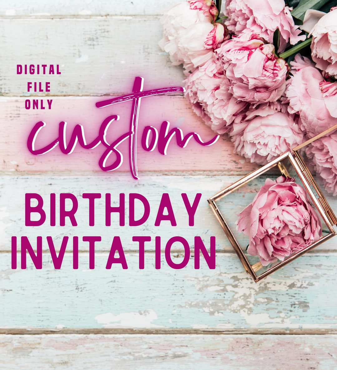 Custom Printable Invitation, DIGITAL - Etsy