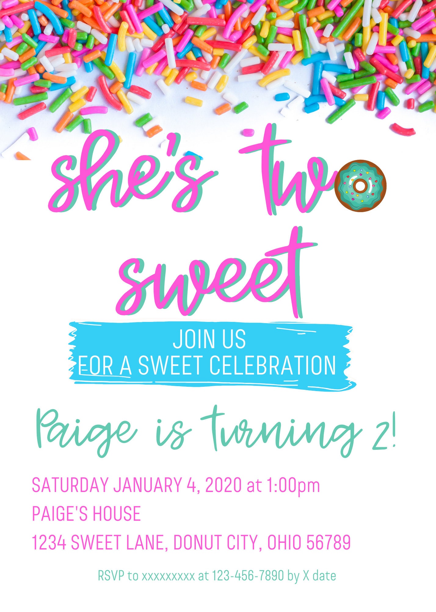 Custom Printable Invitation, DIGITAL - Etsy