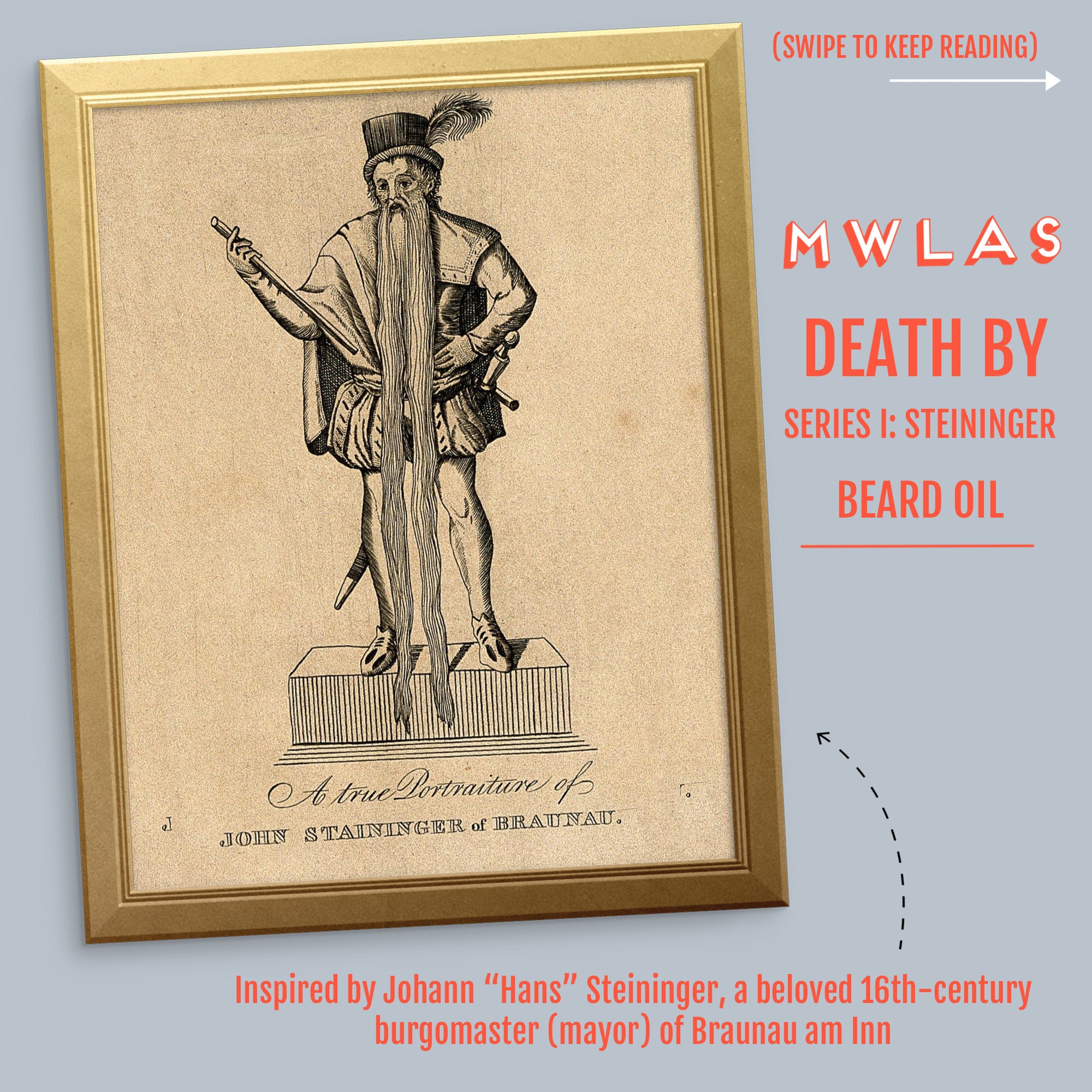 DEATH BY Series I: Steininger Beard Oil | Dark History Inspired | Vegan ...