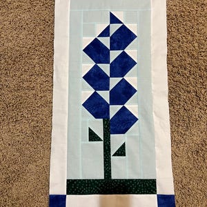Texas Bluebonnet Block / Wall Hanging Quilt PDF Pattern - Bluebonnet ...