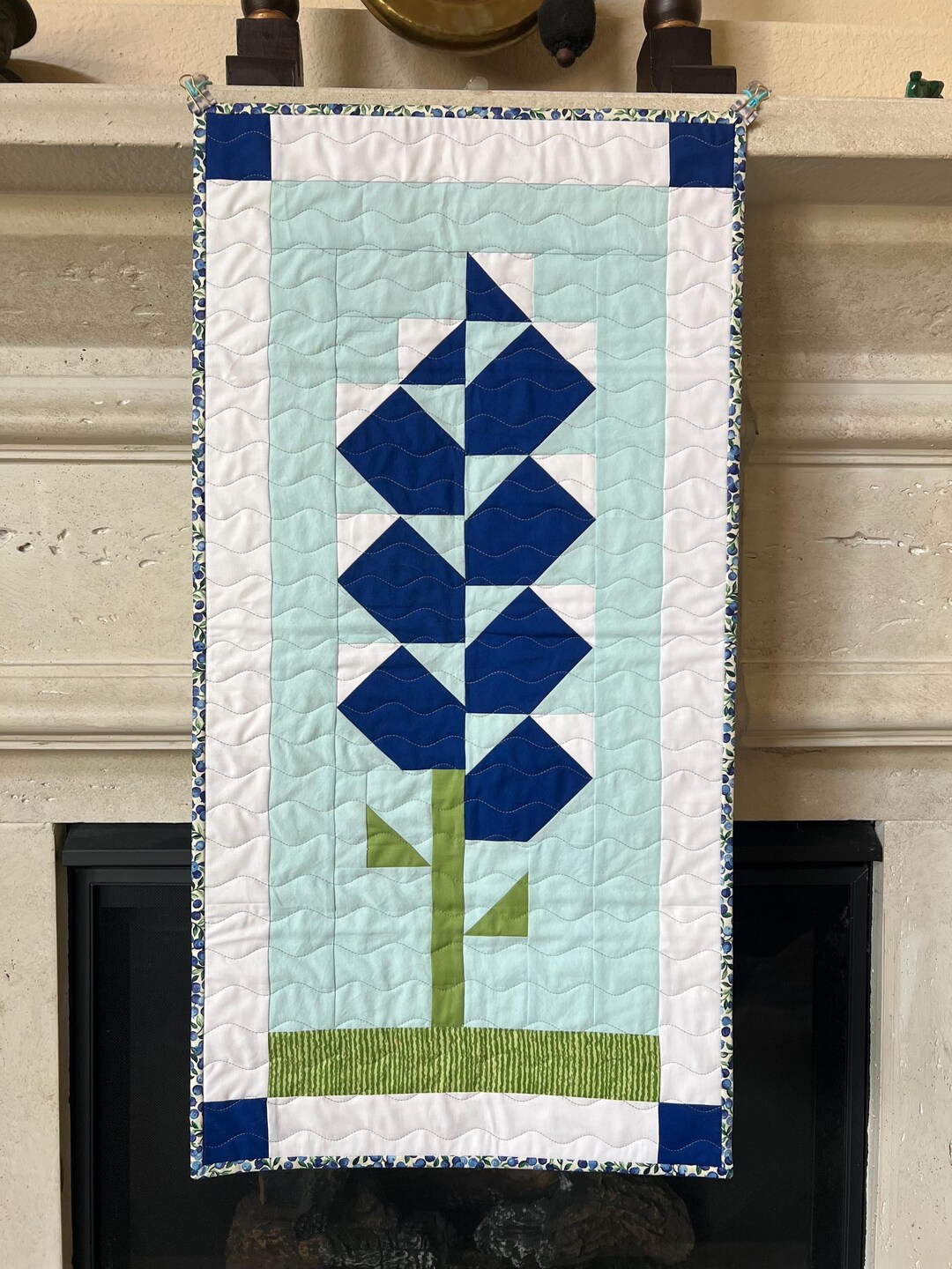 Texas Bluebonnet Block / Wall Hanging Quilt PDF Pattern - Bluebonnet ...