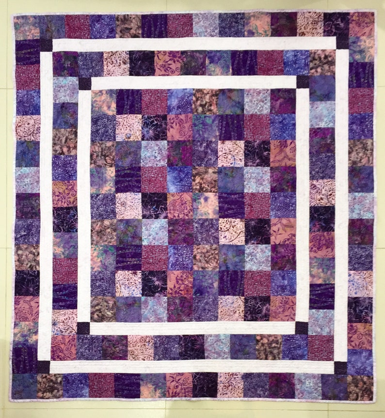 Kelsey Throw Quilt PDF Pattern - Couch Throw Quilt Pattern, Quilting ...