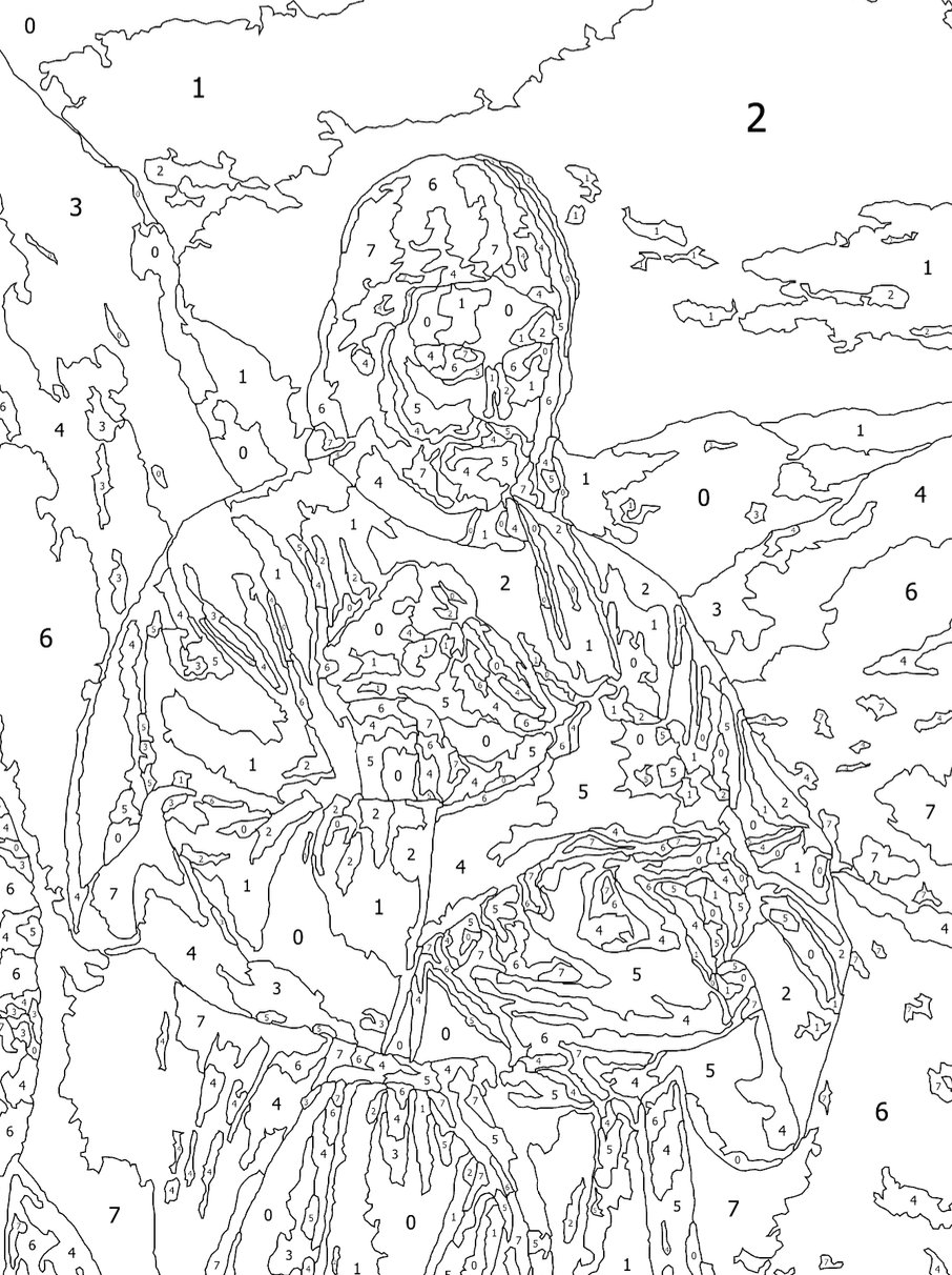 PAINT by NUMBER of Jesus Christ Great for General Conference Primary or ...