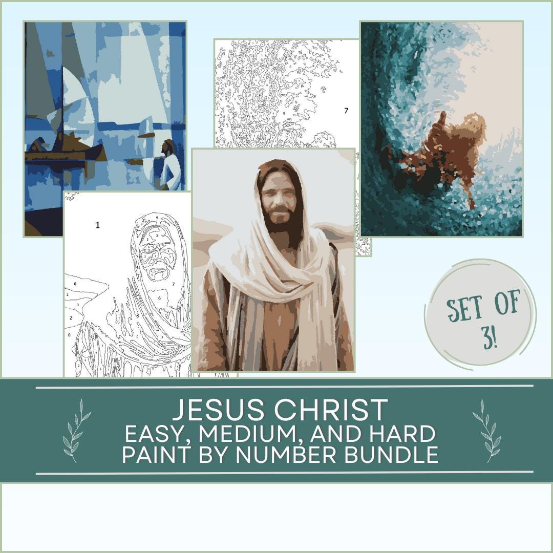 Paint by Number Jesus Christ Photos | Easter General Conference ...