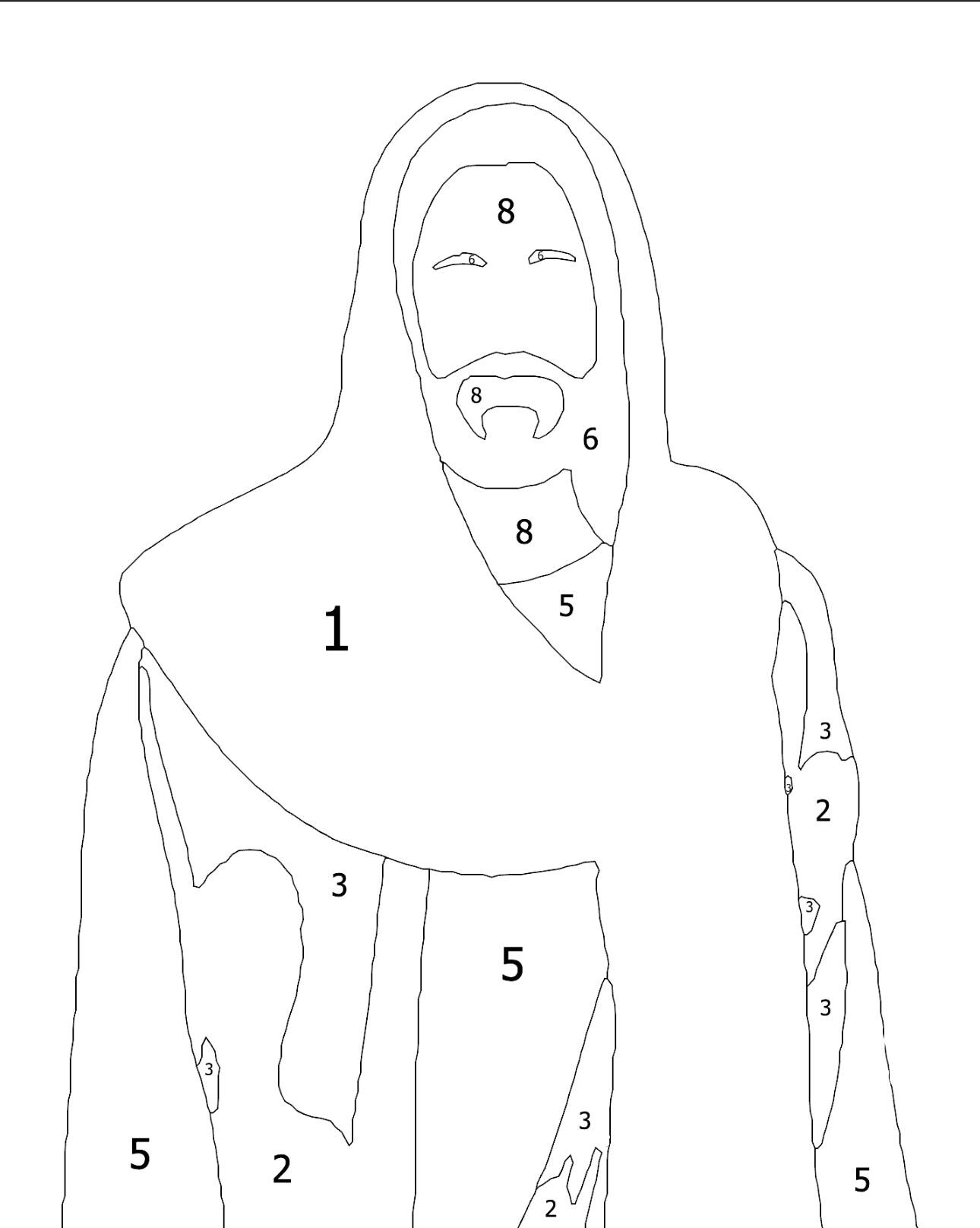 Jesus Christ Paint by Number | Color by Number | LDS | Kids Family Home ...