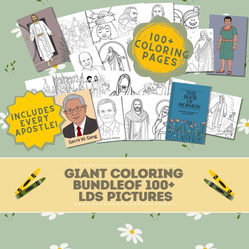 Easter Coloring Pages Lds - Etsy