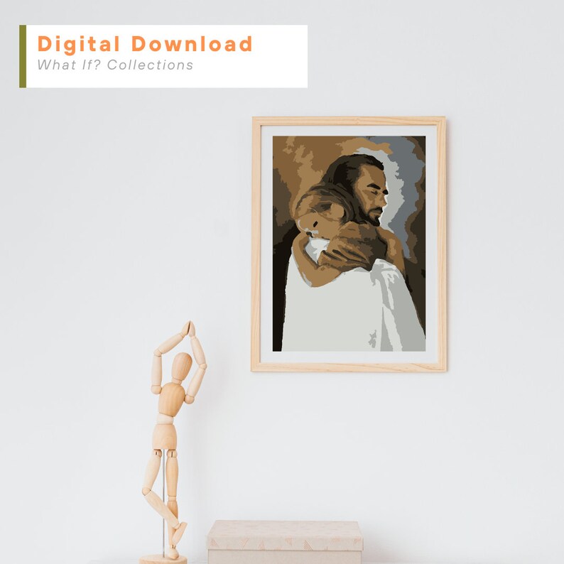 PAINT by NUMBER of Jesus Christ Religious Activity for LDS - Etsy