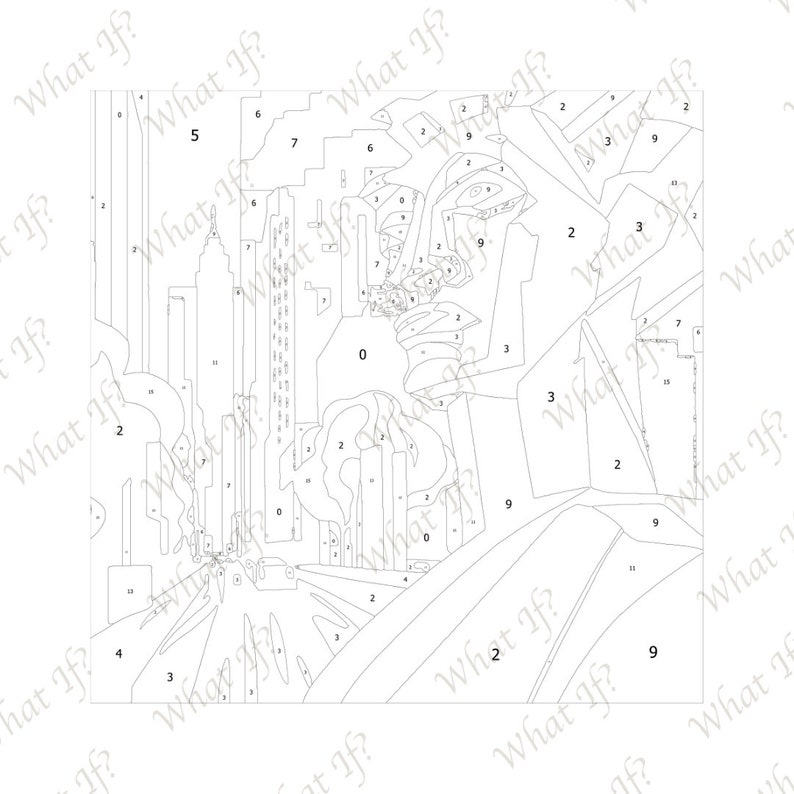 NEW YORK CITY Inspired by Pablo Picasso Paint by Numbers for - Etsy