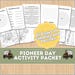 Pioneer Day Activity Packet for Kids and Teens | July 24, 2025 | Mazes ...