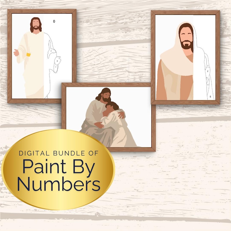 Paint by Number Cross - Etsy