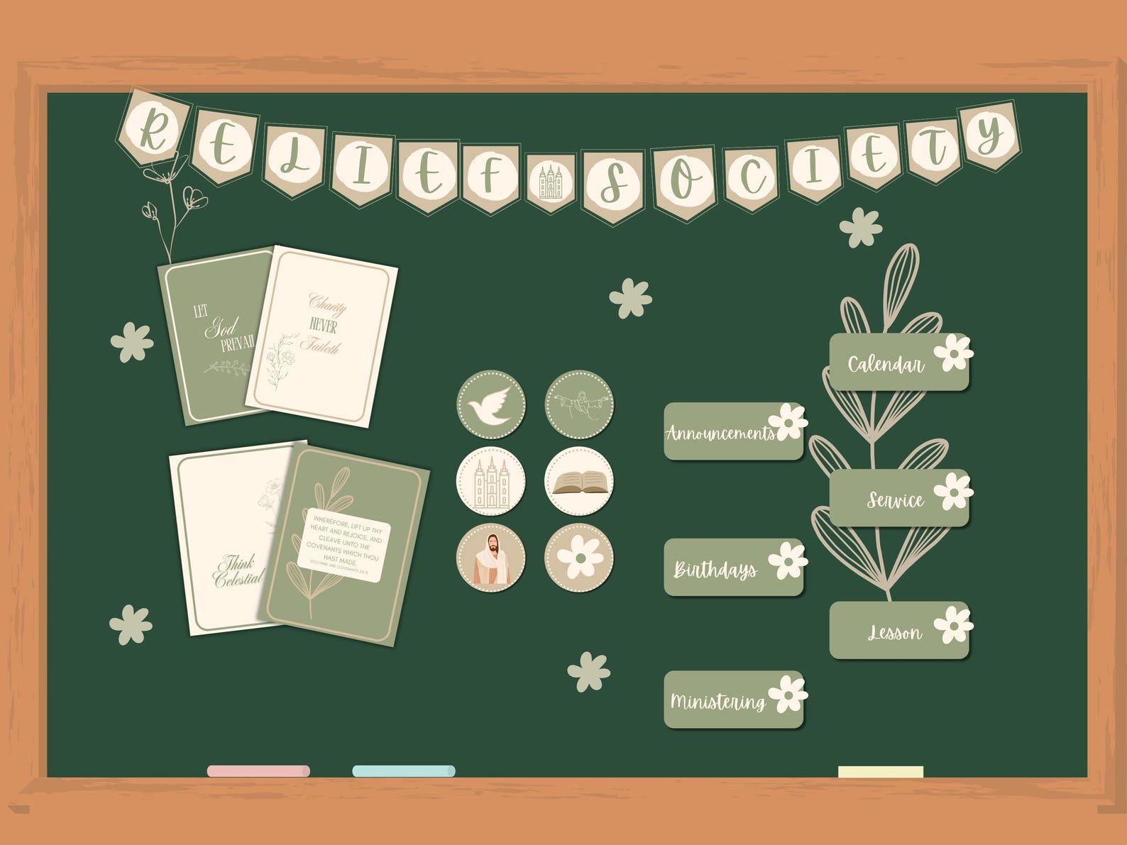 Relief Society Bulletin Decorations for Doctrine and Covenants | Banner ...