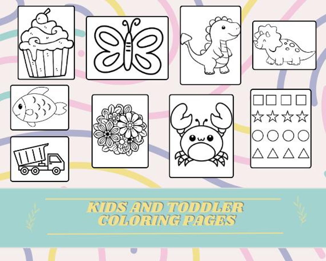 Kids and Toddler Coloring Pages | Toddler Learning and Creativity ...