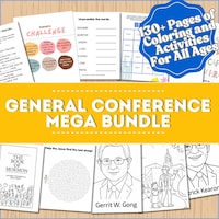 LDS General Conference Activity Booklet: Coloring & Games (PDF Download ...