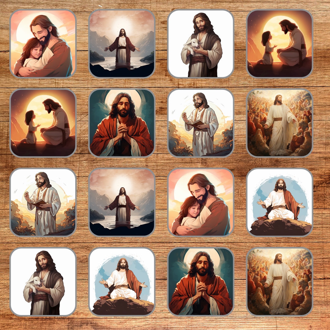 Jesus Christ Matching Game | Christian Memory Activity | Great for LDS ...