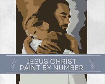 Paint by Number-jesus Christ - Instant Download - Etsy