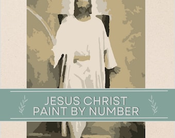Paint by Number-jesus Christ - Etsy