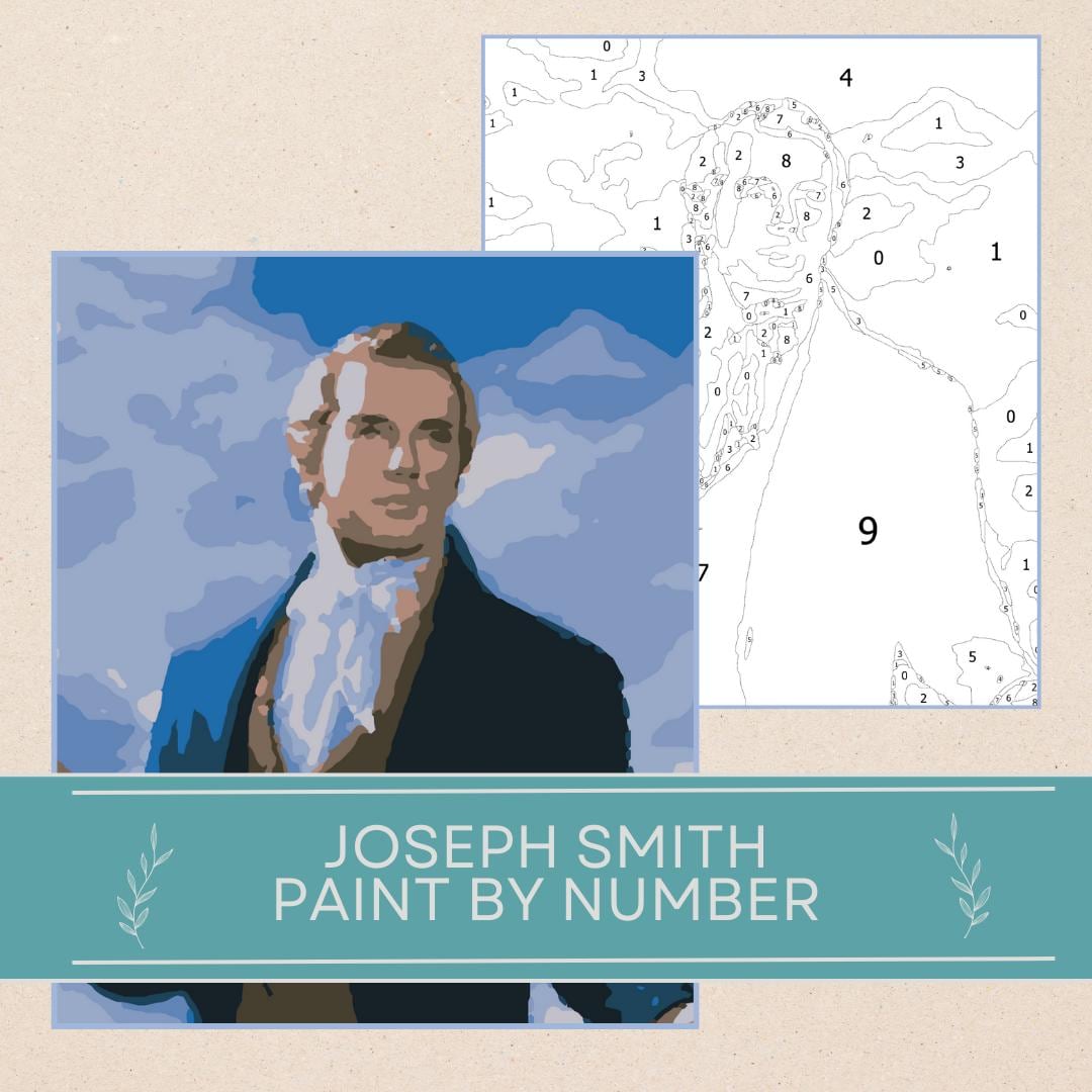 PAINT by NUMBER of Joseph Smith | LDS Ministering Gift | Doctrine and ...