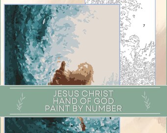Paint by Number-jesus Christ - Etsy