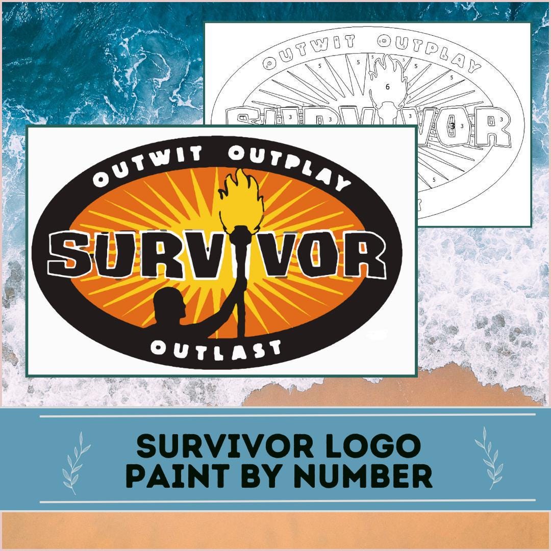 Survivor Logo Paint by Numbers | Season 47 Color by Number | Gift or ...