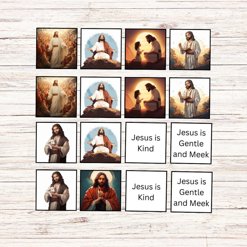 Jesus Christ Matching Game | Christian Memory Activity | Great for LDS ...
