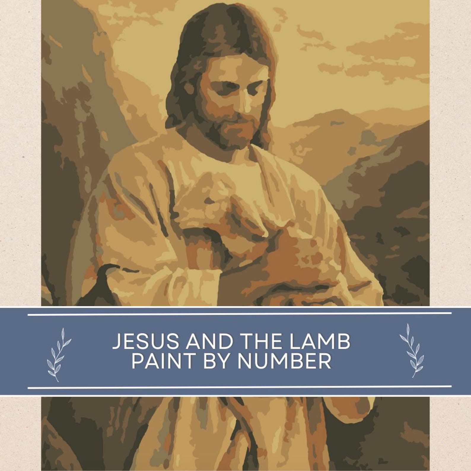 PAINT by NUMBER of Jesus Christ | Great for General Conference ...