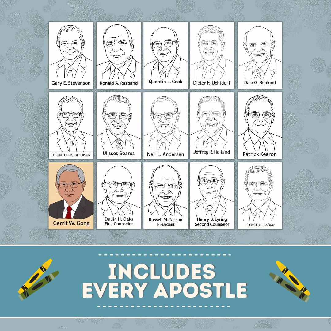 12 Apostles Coloring Pages | First Presidency, Book of Mormon, LDS ...
