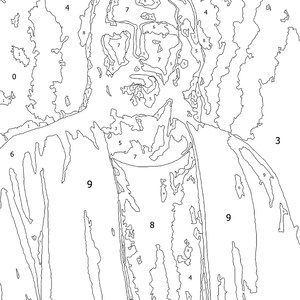 Jesus the Christ Paint by Number | Great for Baptism Gift | Color by ...