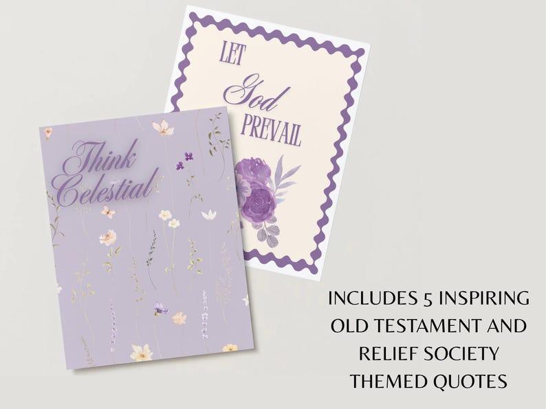 2026 Relief Society Bulletin Decorations | Old Testament | Banner and ...