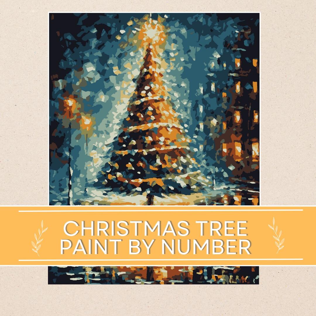 Paint by Number Christmas Tree | Christmas Gift or Craft | Mutual or ...