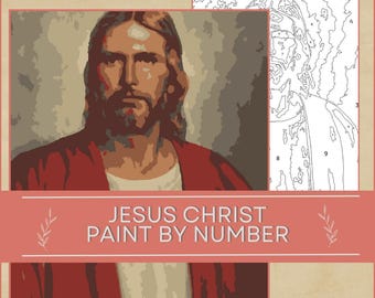 Paint by Number-jesus Christ - Etsy