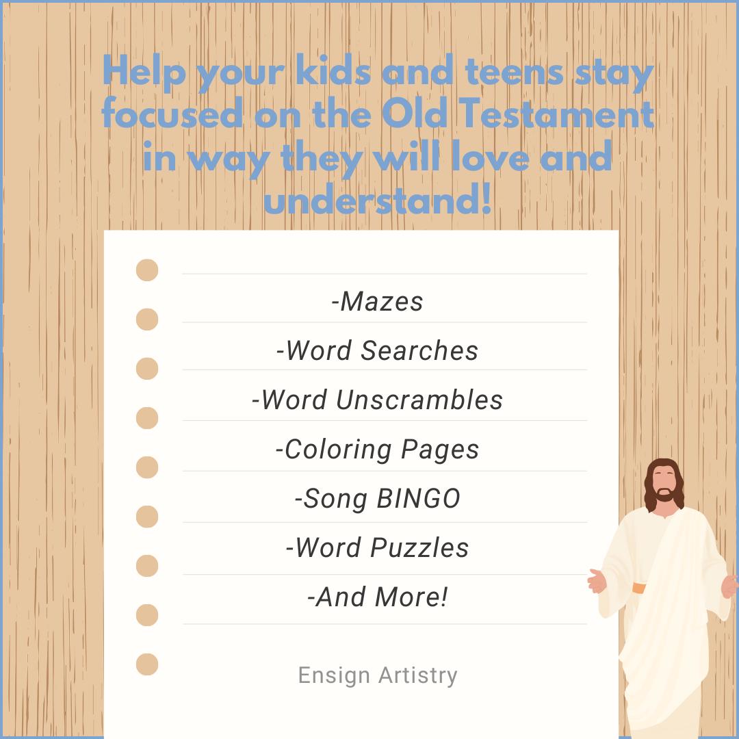 Old Testament Mega Activity Bundle | 75+ Activity and Coloring Pages ...
