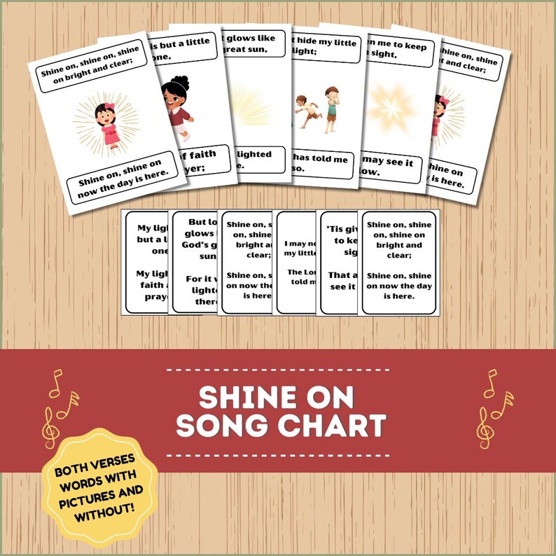 Shine on Song Chart | LDS Primary Singing Time | Primary Program ...