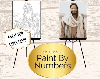 Jesus Paint by Number - Etsy
