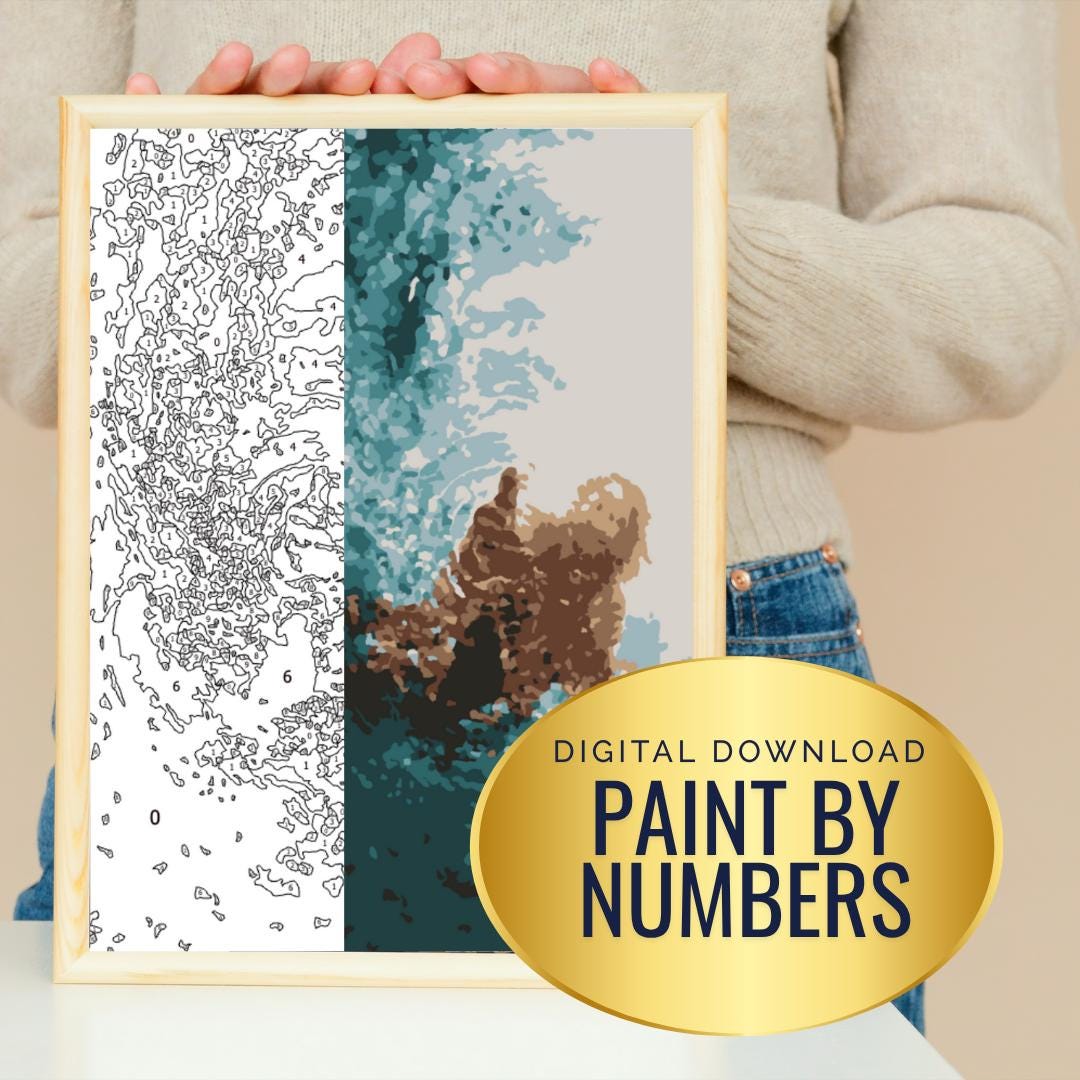 Paint by Number of Jesus Christ | Hand of God | Young Women Activity ...